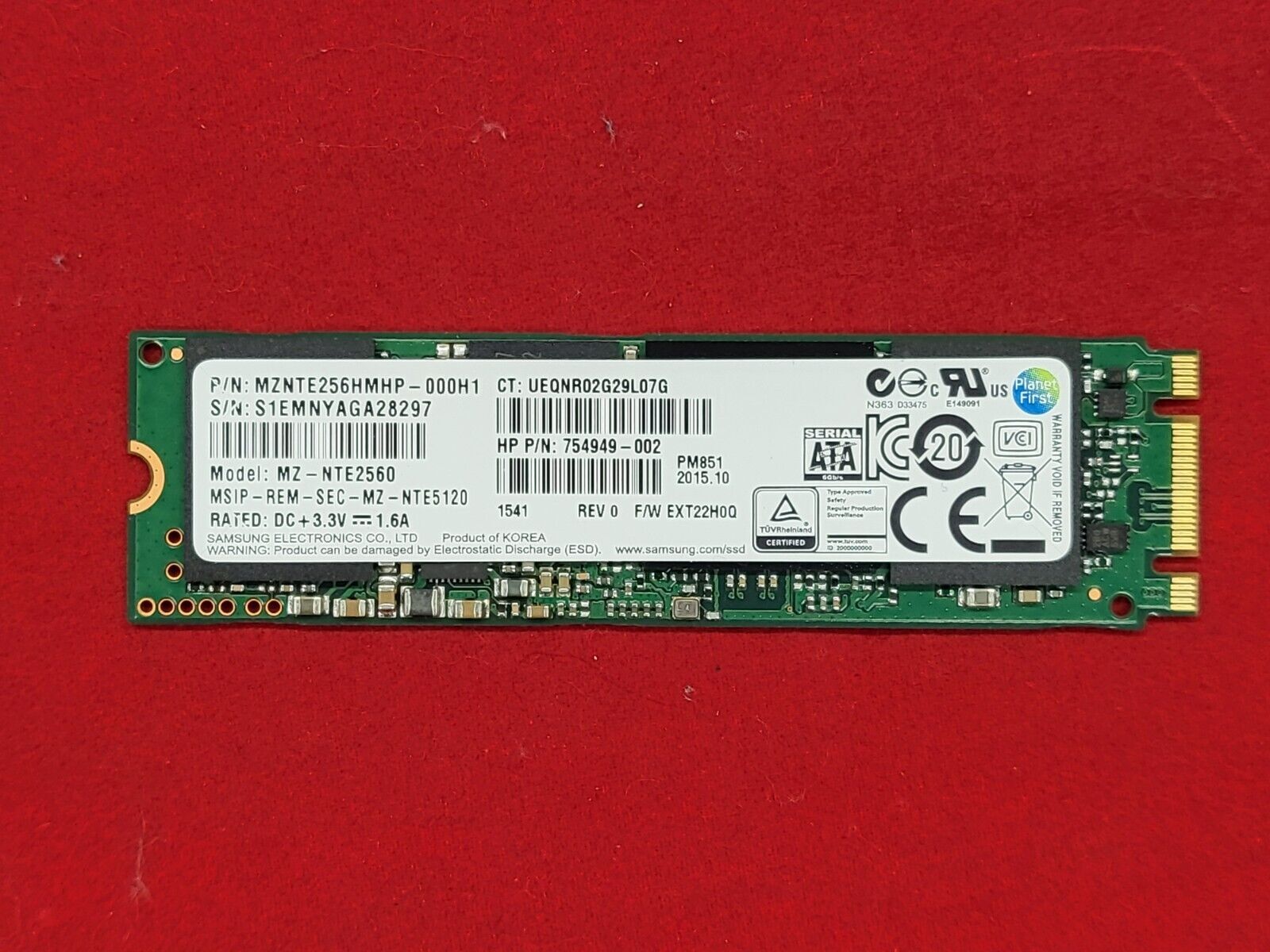 Samsung 256gb SSD Solid State Drive Mznte256hmhp-000h1 for sale online ...