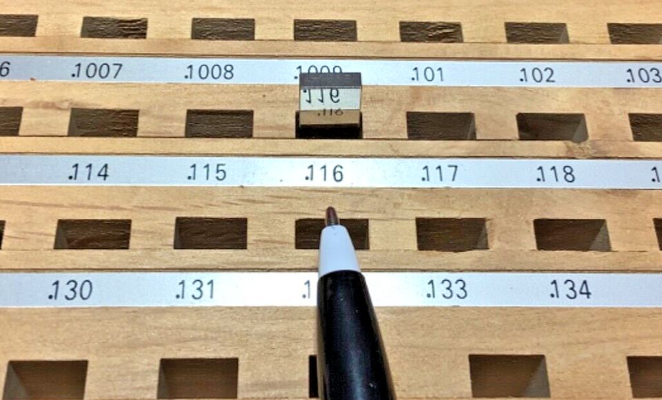 .116 " inch 54865 Fowler Rectangular Steel Gage Gauge Block | eBay