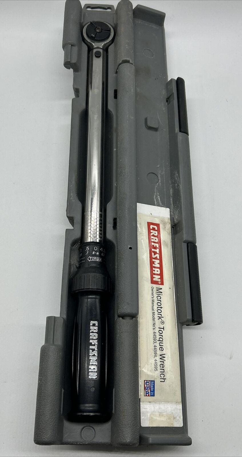 Craftsman 9-44595 1/2" Drive Size, Microtork Torque Wrench with Case | eBay