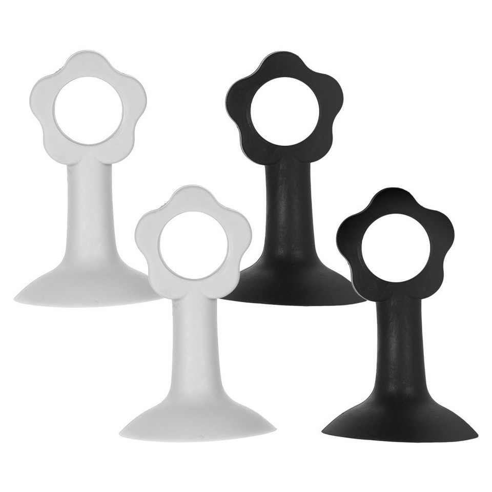 4 Pcs Flower Door Knob Wall Protector Handle Bumper Pad Pads Prevent ...
