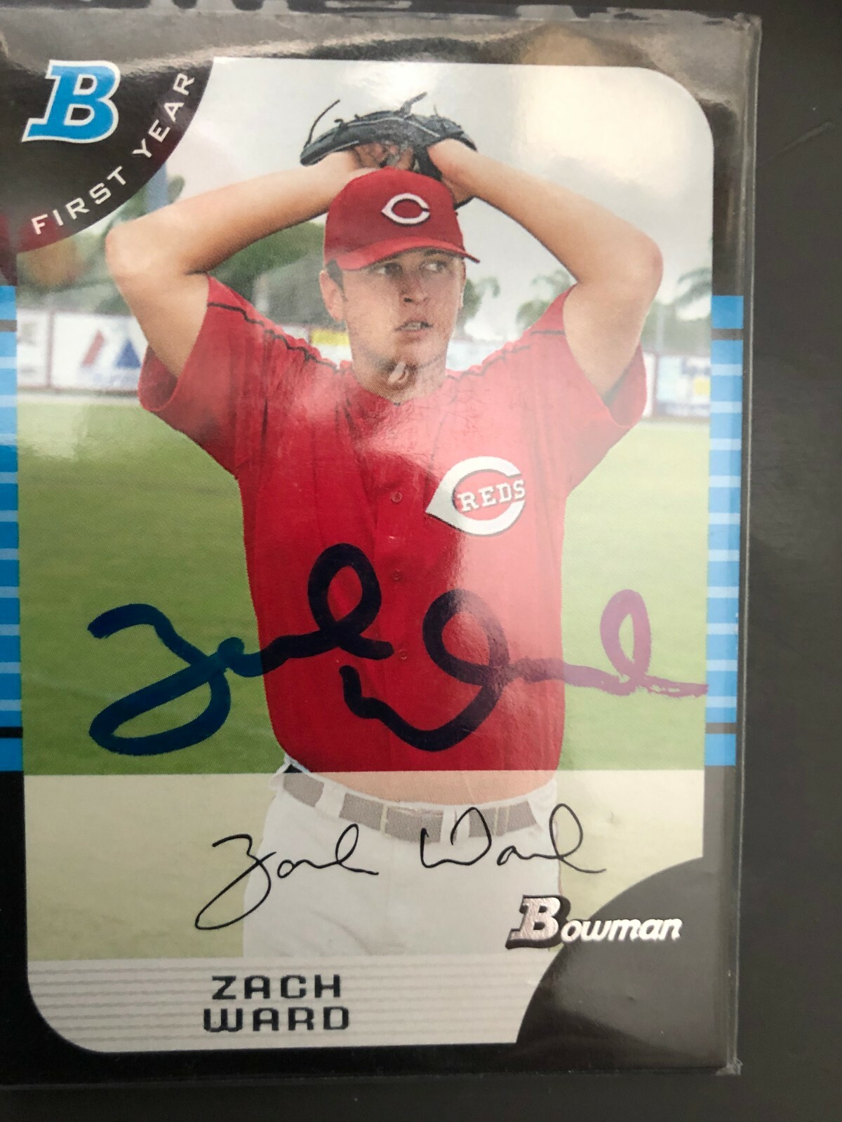 Cincinnati Reds ZACH WARD autographed 2006 Bowman - Blue Signature | eBay