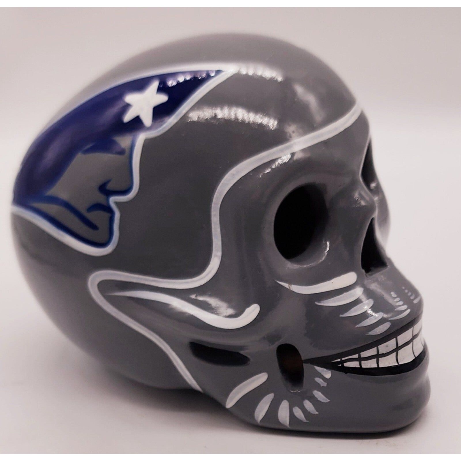 NFL New England Patriots Ceramic Skull | eBay