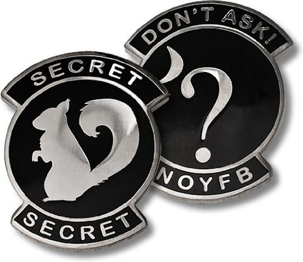 NEW USAF Don't Ask Secret Squirrel NOYFB Challenge Coin | eBay