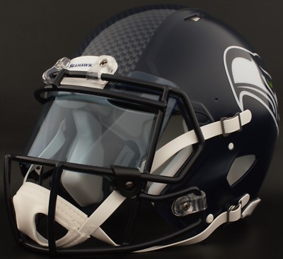 ***CUSTOM*** SEATTLE SEAHAWKS Full Size NFL Riddell SPEED Football ...