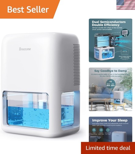 Dehumidifier Home Portable 1.8L Silent Auto Off Timer 7 Colors Light | eBay