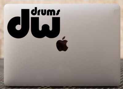 DW Drums Logo Decal- Music Sticker- Band Decal- Vinyl Decal- Drummer ...
