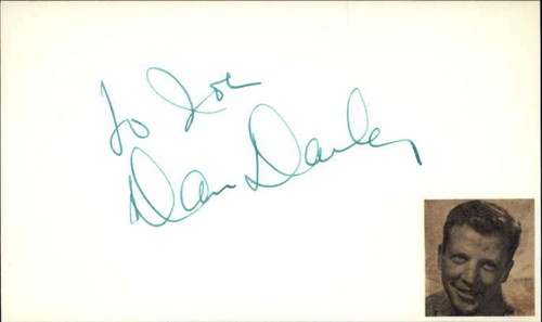 Dan Dailey D.1978 Actor Signed 3" x 5" Index Card | eBay