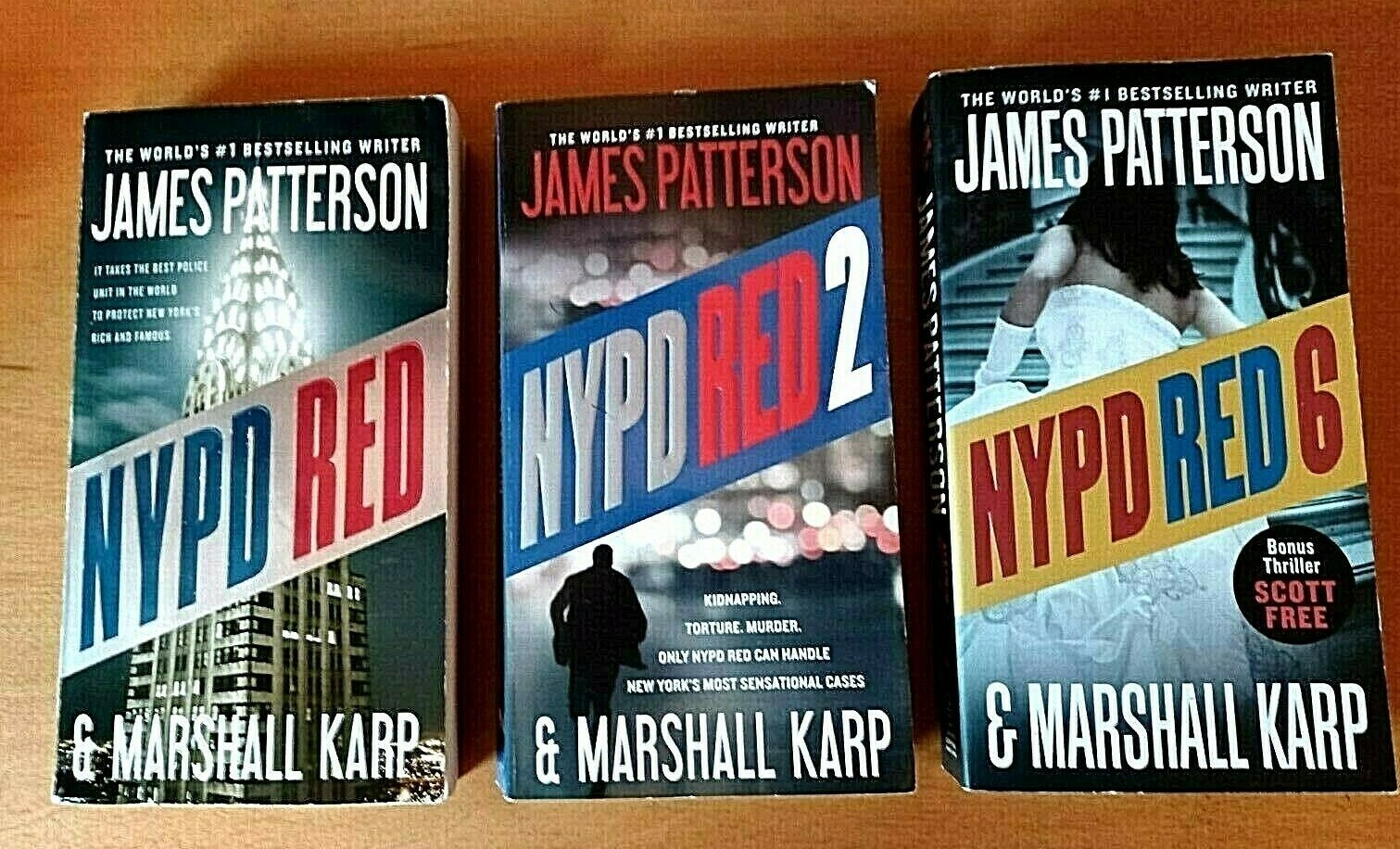 3 NYPD RED novels-James Patterson novels-NYPD RED 1, 2 7 6-Tall rack ...