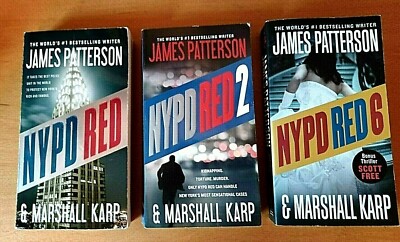 3 NYPD RED novels-James Patterson novels-NYPD RED 1, 2 7 6-Tall rack ...