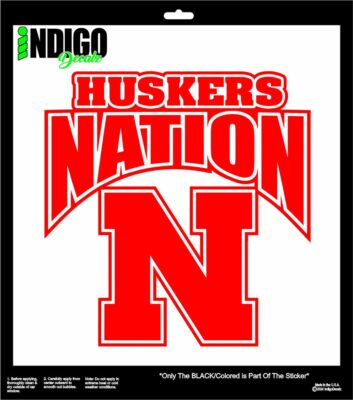 Nebraska Cornhuskers Huskers Nation Vinyl Decal Car Truck Logo Window ...