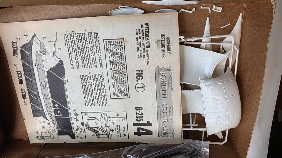 PYRO life-like hobby kits Joseph Conrad Cadet School Ship Model 1968 ...