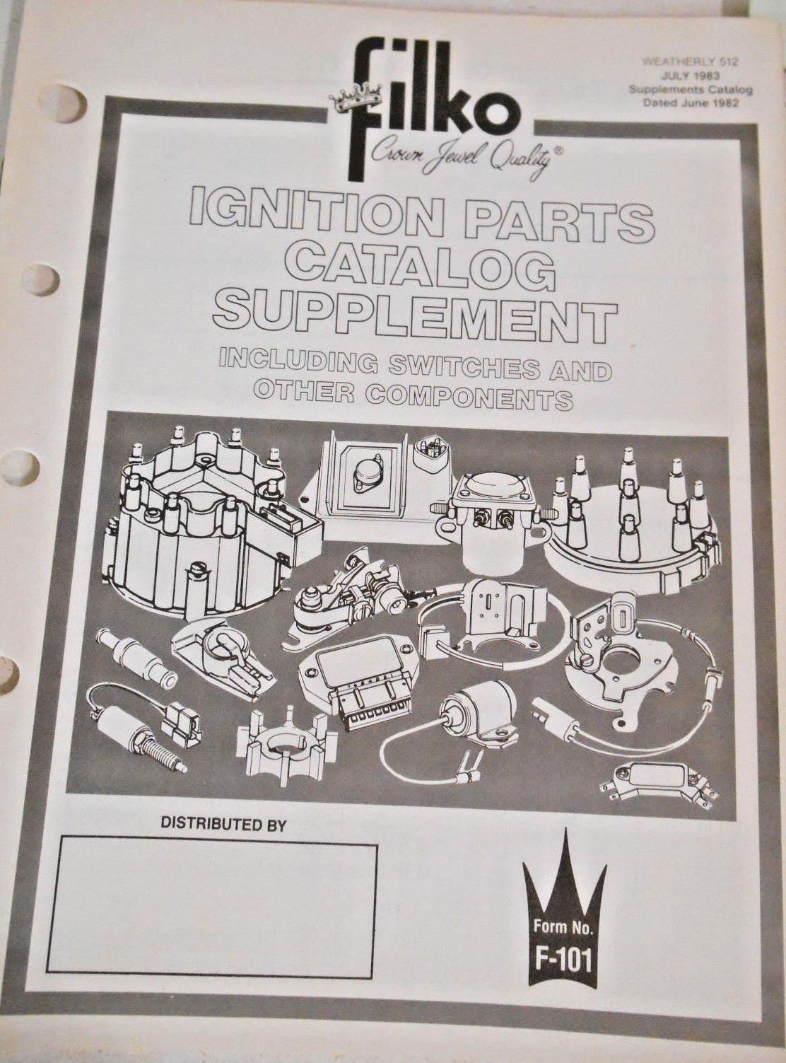 Vintage Old 1983 Filko Ignition Parts Catalog Supplement w Price Sheets ...