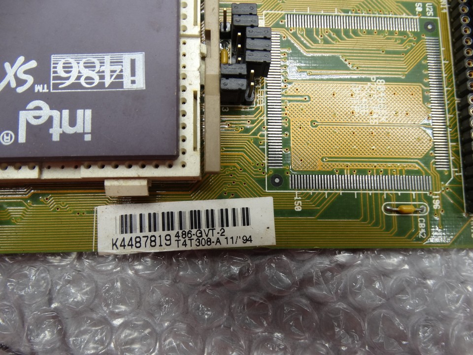 Magitronic Socket 3 Vintage Motherboard 486-GVT-2 + Intel 486 CPU ...