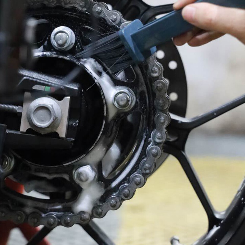 Motorcycle Chain Brush Portable Motorcycle Chain Maintenance Cleaning ...