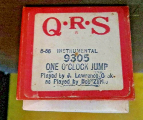 QRS 9305 One O'clock Jump Player Piano Music Roll In Box | eBay