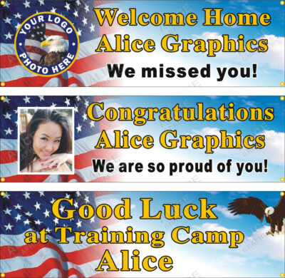 Customized US Air Force, Army, Navy, Marine, Coast Guard Welcome Home ...