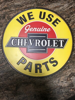 Round Chevrolet Raised Letter Sign 12 X 12 | eBay