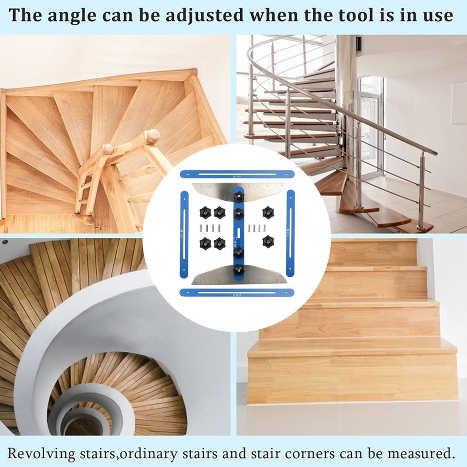Stair Tread Template Tool Measuring Stair Tool for Stairs Risers ...