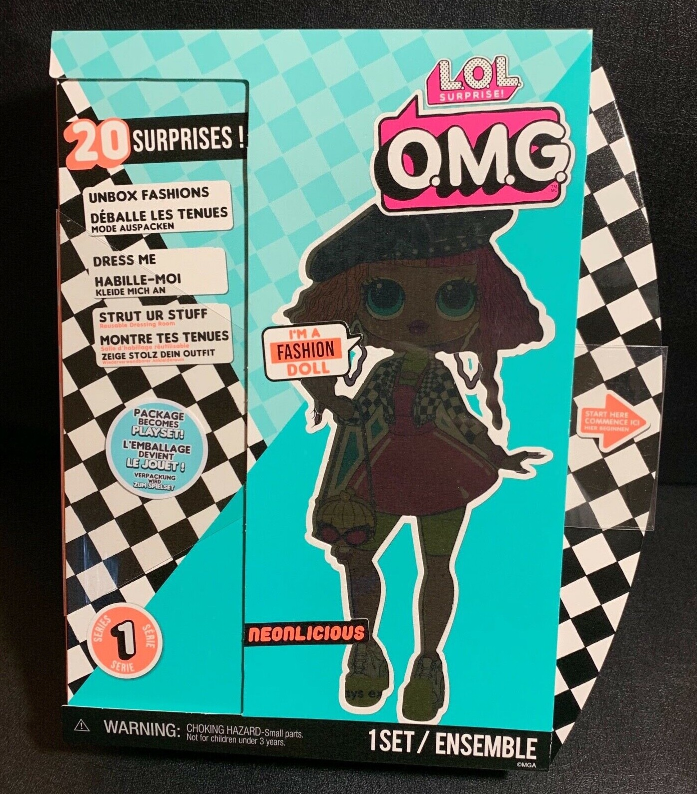 LOL Surprise O.M.G Fashion DOll 20 Surpises NEONLICIOUS Series 1 NEW | eBay
