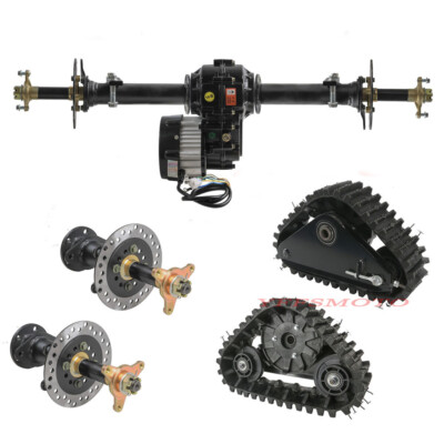 Front + Rear Axle Kit 1000W 1500W Differential Motor 6'' 7'' Tires ...