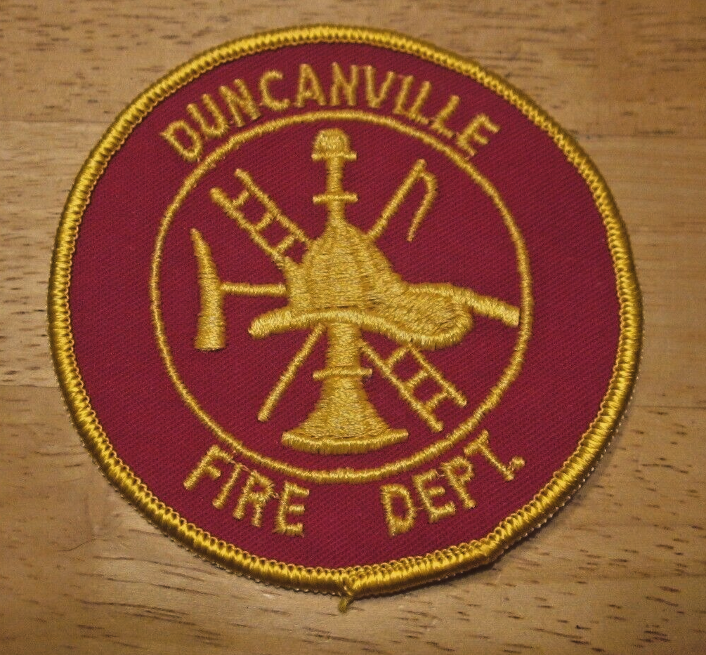 DUNCANVILLE Fire Department patch fighter fireman truck uniform old ...