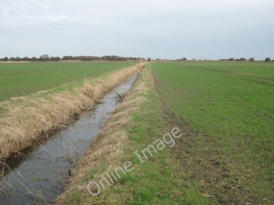 Photo 12x8 Drainage channel in Lydden Valley Hacklinge As seen from a ...