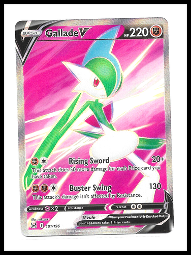Pokemon TCG SWSH11: Lost Origin Gallade V (Full Art) #181/196 Ultra ...