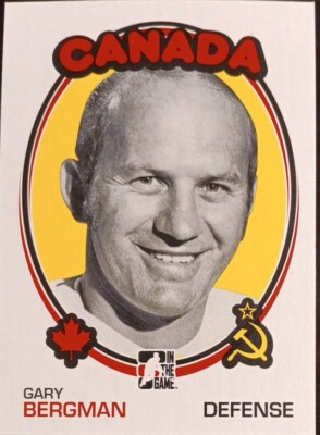 2009 - 2010 ITG Gary Bergman 1972 The Year In Hockey Blank Back ...