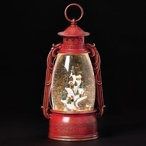 12"H LIGHTED SWIRL LANTERN ROTATING VILLAGE | eBay
