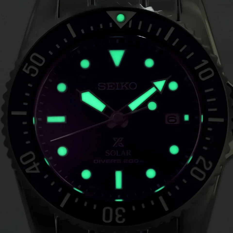 SEIKO Prospex SNE585P1 Compact Solar Diver Scuba 200M Blue Dial Watch ...