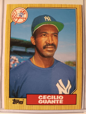 CECILIO GUANTE NEW YORK YANKEES 1987 TOPPS TRADED BASEBALL CARD #40T | eBay