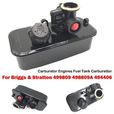 For Briggs & Stratton 499809 498809A 494406 Fuel Gas Tank & Carburettor ...