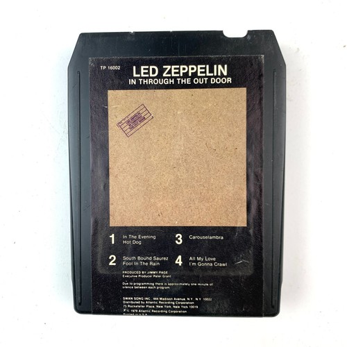 Led Zeppelin In Through The Out Door 8-Track Tape TP-16002 Atlantic ...