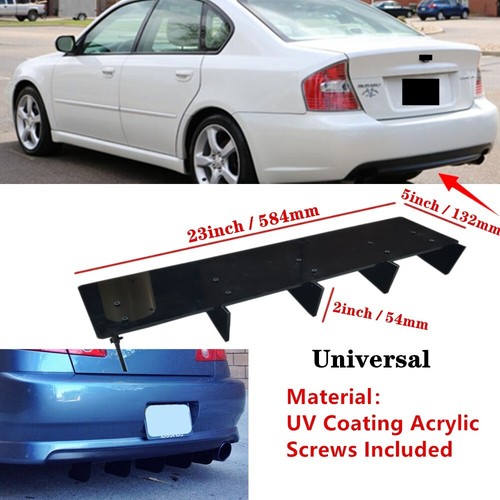 23x5" Universal Fit For Subaru Legacy 05-09 Rear Bumper Diffuser Fin ...