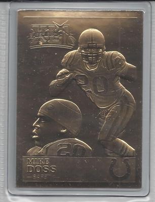 Mike Doss 2007 Danbury Mint Colts Super Bowl 41 XLI 22kt Gold Card | eBay