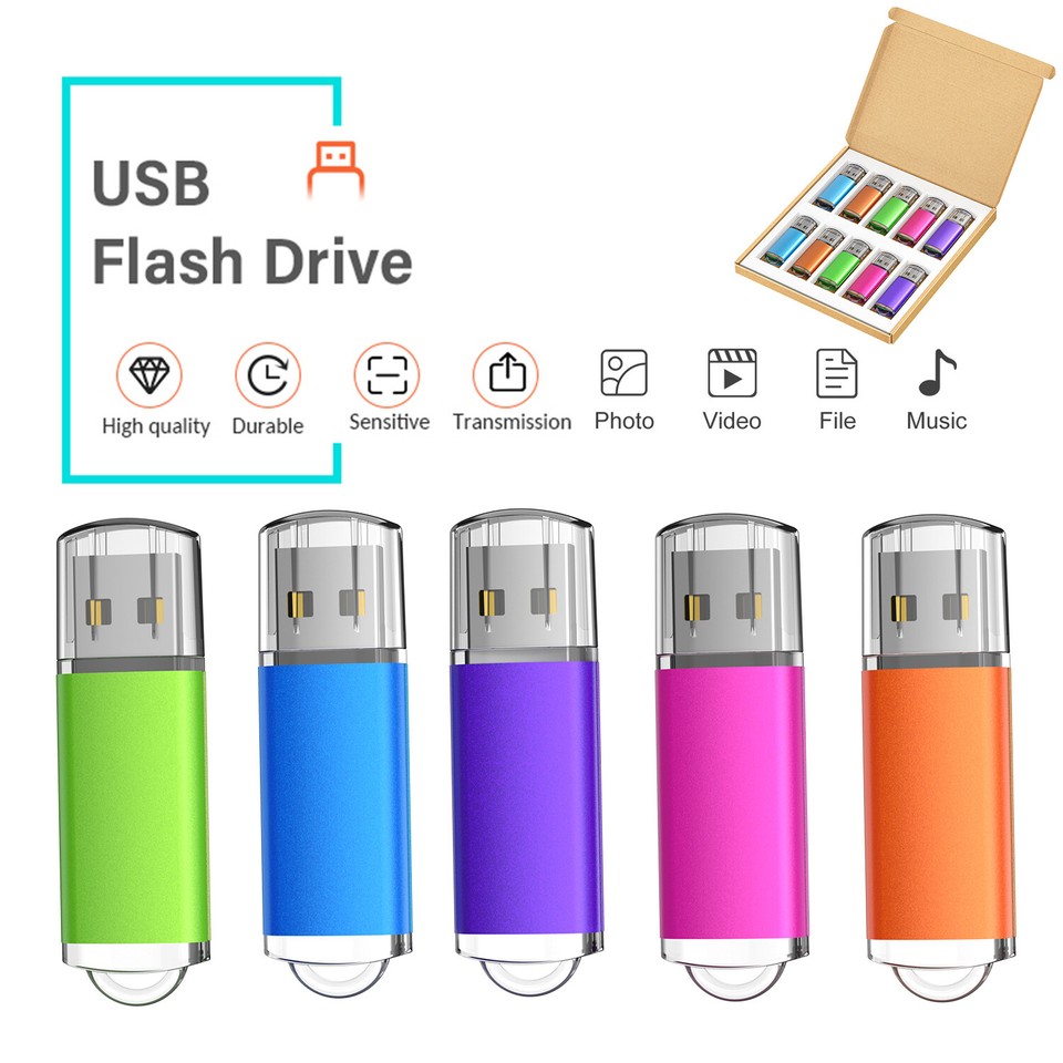 5Pack 1G 2G 4G 8G 16G 32G 64GB USB 2.0 Flash Drive Thumb Flash Memory ...
