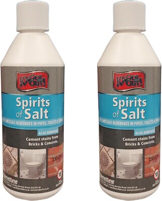 Spirits of Salts Multi-purpose Drain & Toilet Cleaner 500ml Pk of 2 ...