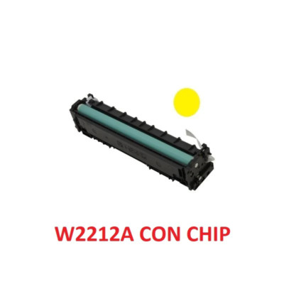TONER W2212A GIALLO COMPATIBILE 207A CON CHIP PER HP Color LaserJet Pro ...