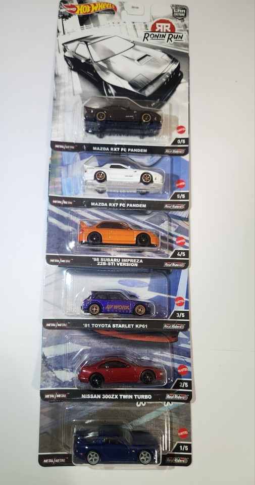Hot Wheels Car Culture Ronin Run Set Of 6 With CHASE | eBay