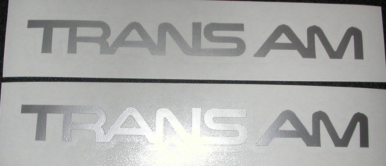 6" Silver Pontiac Trans Am Decals Stickers Window Car Show Decal | 2x ...