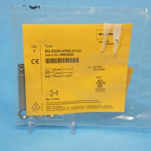 Turck 4602050 Bi2-EG08-AP6X-V1131 Proximity Sensor M8 PNP NO 10-30VDC ...