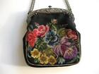 Antique Needlepoint Petit Point Purse Handbag | eBay