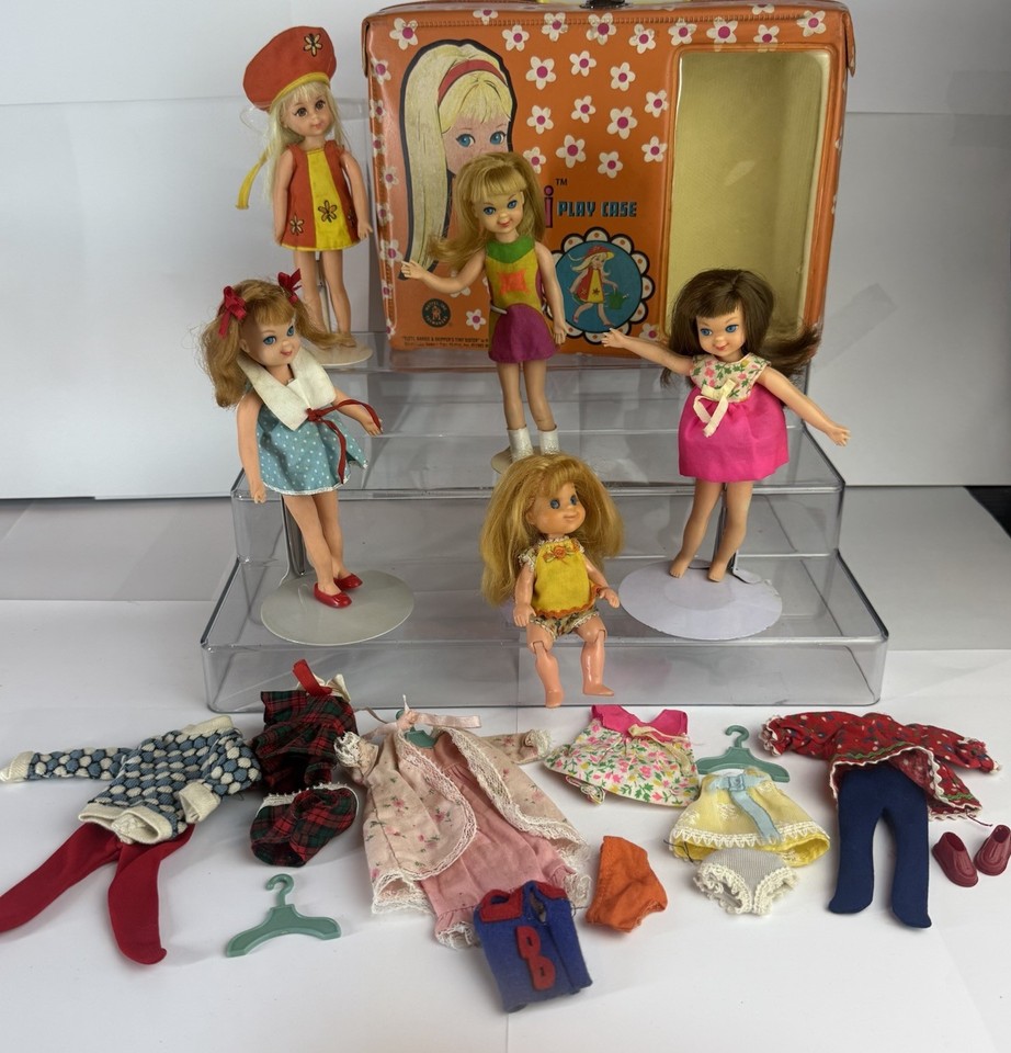 Vtg Tutti Chris Dolls Clothing Lot Mattel 1960 Barbie’s Little Sister ...