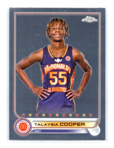 2022 Topps Chrome McDonald's All American #75 Talaysia Cooper East ...