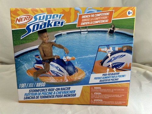 NERF Super Soaker Stormforce Ride-On Racer Inflatable Pool Float | eBay