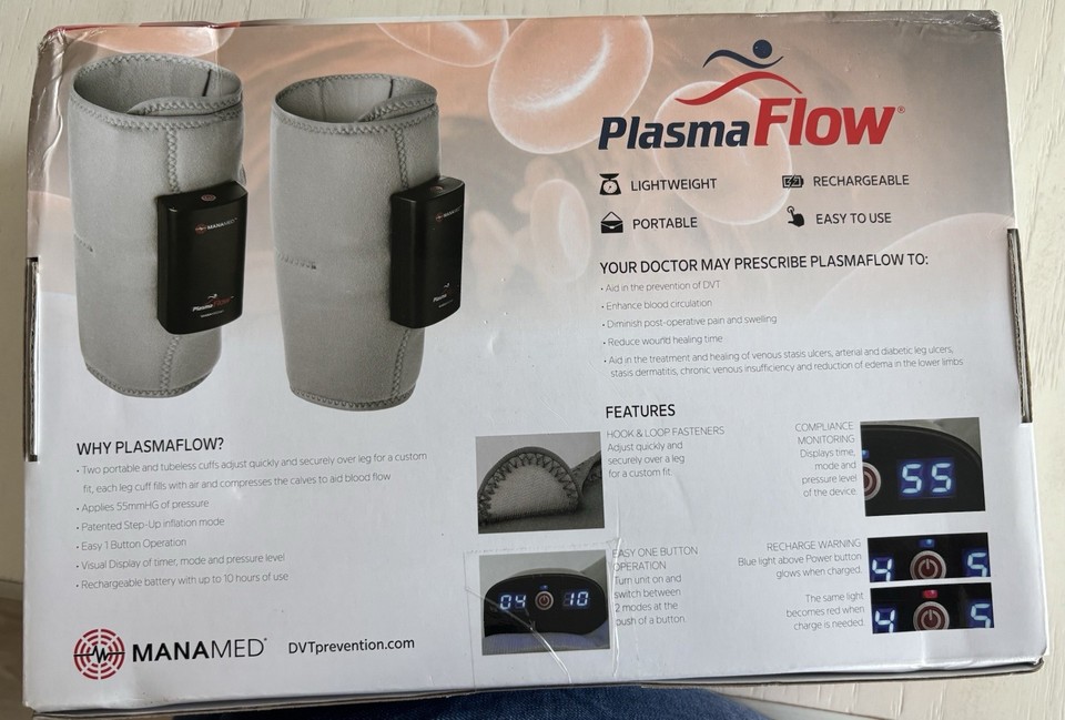 Plasma Flow Manmed Thrombosis DVT | eBay