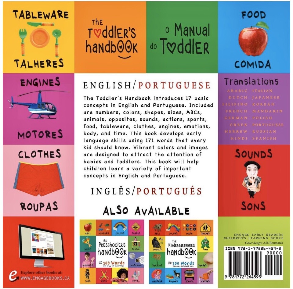 BRAND NEW! The Toddler's Handbook: Bilingual English Portuguese Ingles ...