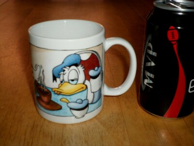"SLEEPY DONALD DUCK & HIS COFFEE", Ceramic Coffee Cup / Mug, Vintage | eBay