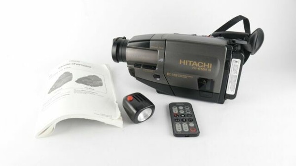 Hitachi Video 8 Camcorder Camera Transfer 8mm Extras Vm-e55a Japan ...