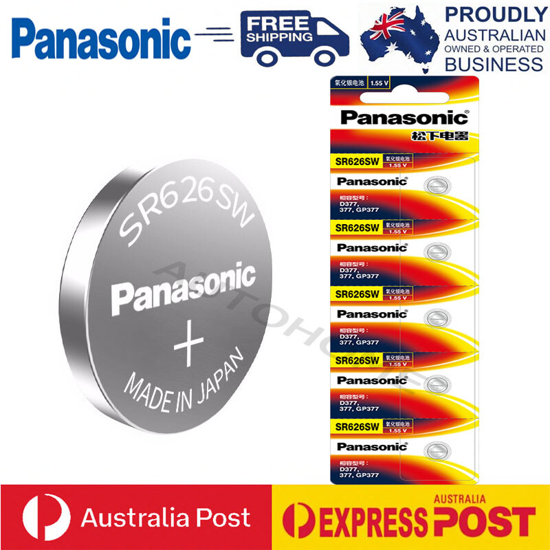 Panasonic SR44 SR416 SR512 SR516 SR521 SR527 Silver Oxide Watch Battery ...